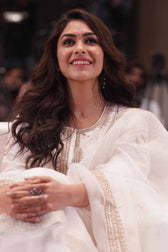 Faria - Daisy Ivory Chanderi Silk Short Anarkali Set | Sheetal Batra